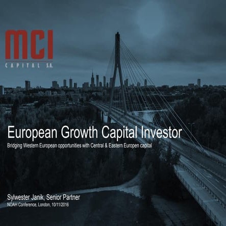 MCI Capital - NOAH16 London | PPT