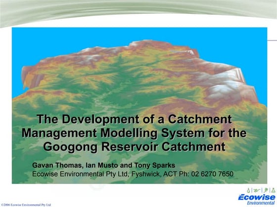 Application of Swat Model for Generating Surface Runoff and Estimation ...