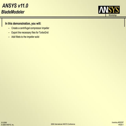 WS20_BladeModeler.ppt | Computing | Technology & Computing