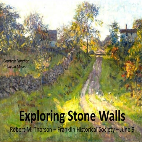 "Exploring Stone Walls" by Robert M Thorson | PDF