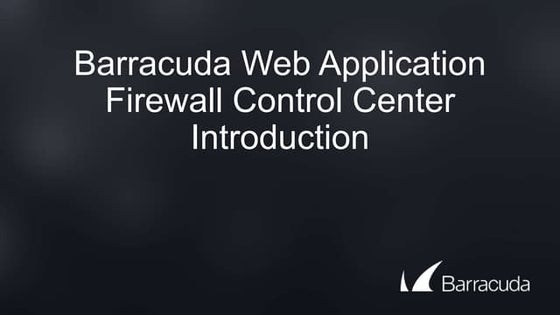 Barracuda WAF deployment in AWS | PPT