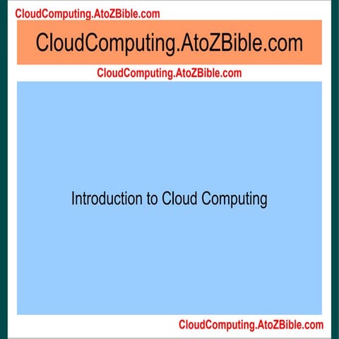 Cloud Computing | ODP | Cloud Computing | Internet