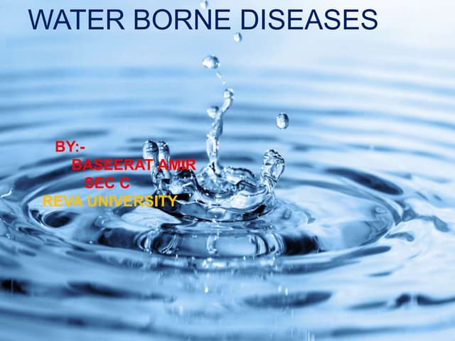 Water borne diseases | PPTX