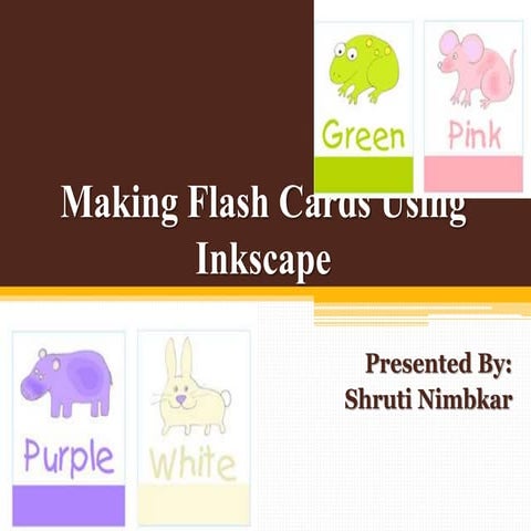Making Flashcards Using Inkscape Software Pptx Graphics Software Computer Software And