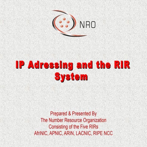 IP y el sistema RIR | PPT