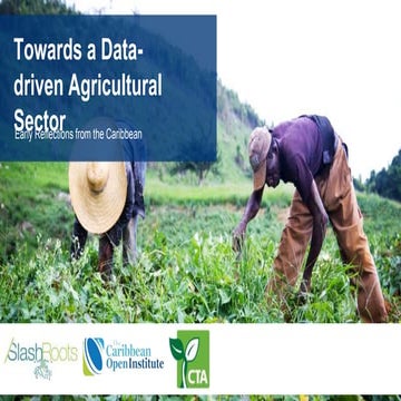 Towards a Data-driven Agricultural Sector | PPTX
