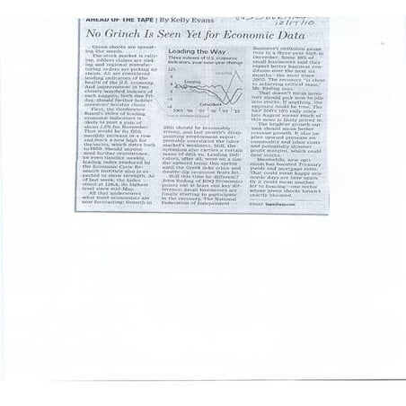 WSJ Article on Economic on Greenshoots | PDF