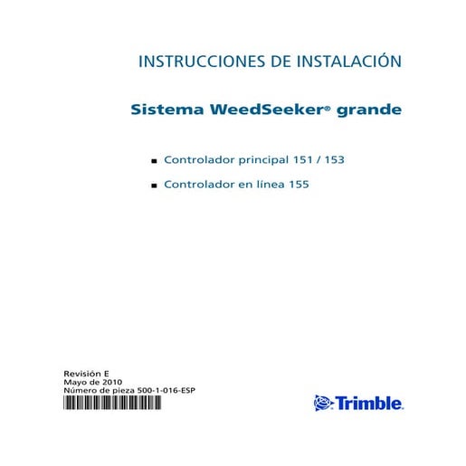 Manual Weedseeker en español | PDF
