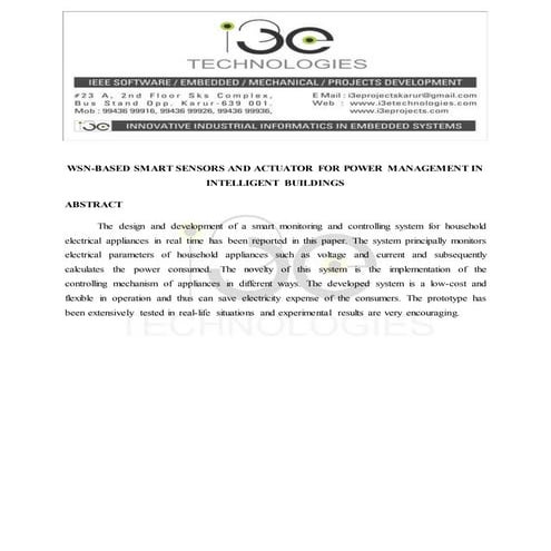 Wsn based smart sensors and actuator for power management in ...