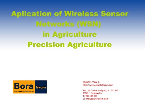 Wireless sensor network and its application | PPT