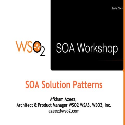 WSO2 SOA Solution Patterns | PDF