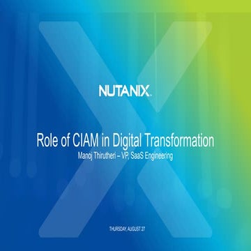Customer identity and access management (ciam) | PDF