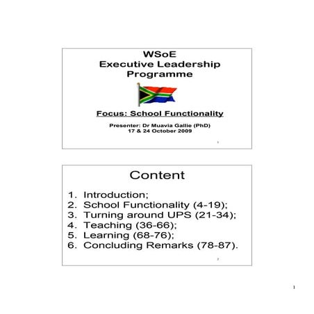 WSoE ELP School Functionality | PDF