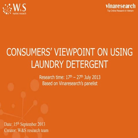 Market Research Report Laundry_Detergent_2013 | PDF