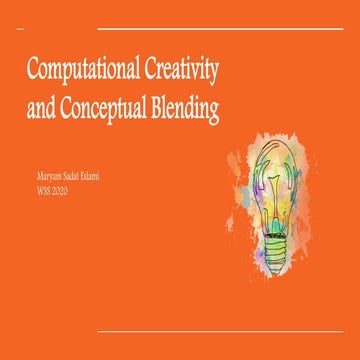 Computational Creativity | PPTX