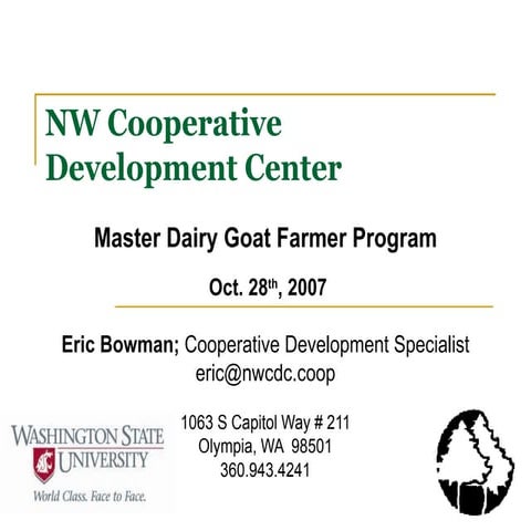 WSU Master Goats Presentation 10 28 07 | PPT