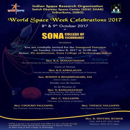 World Space Week Celebrations 2017 | PDF