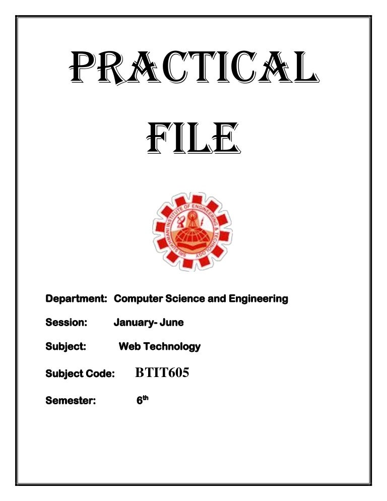 Html Practical File