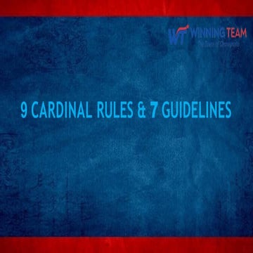 Cardinal Rules and Guidelines to set.pptx
