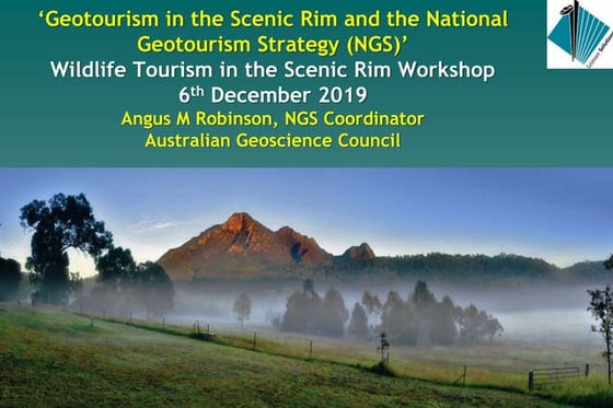 Geotourism and a Geopark in the Margaret River Region: Mark Delane | PPT