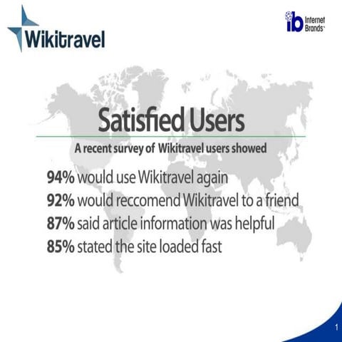 Wikitravel Growth | PPTX