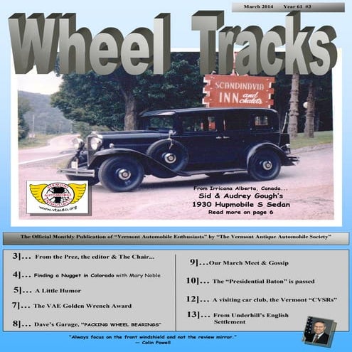 Wheel Tracks March 2014 | PDF