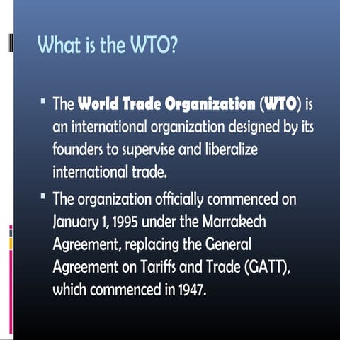 Wto World trade organization | PPT