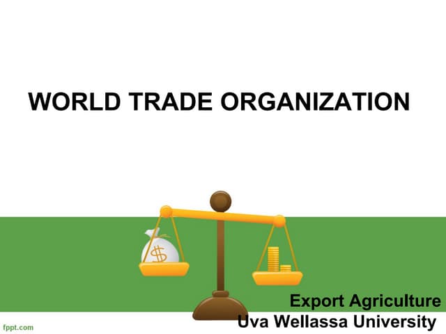 world trade organisation | PPTX