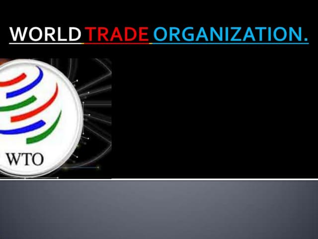 WTO Dispute Settlement Mechanism and process | PPTX