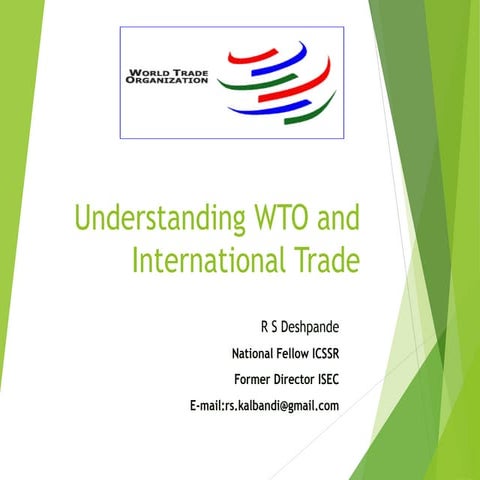 WTO Some Primary information and History | PPTX