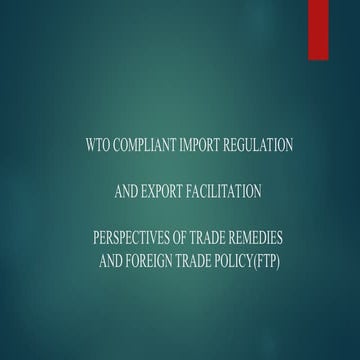 WTO world trade organisation-TRADE REMEDIESInternatiopn trade.ppt