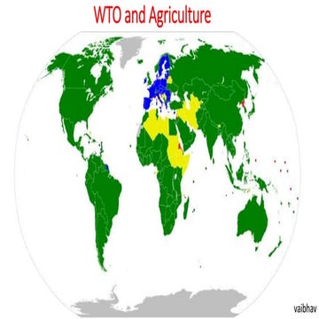WTO and agriculture | PPTX
