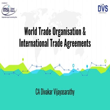 World Trade Organisation & International Trade Agreements | PPTX