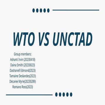 WTO vs UNCTAD .pptx.pptx do not not copyright | PPT