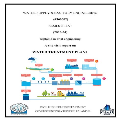 water treatment plant brief report of dantiwada | PDF