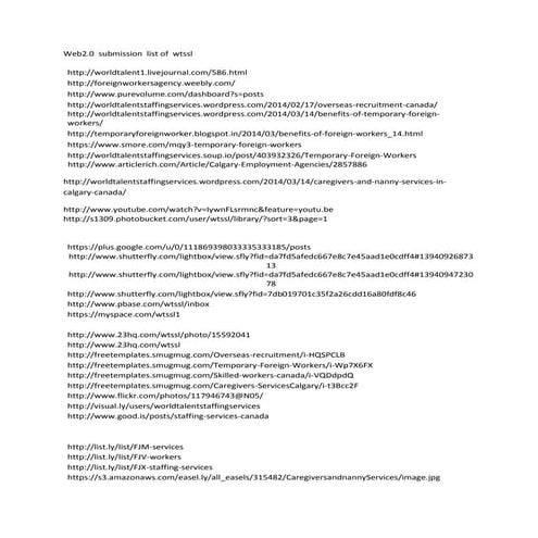 Wtssl employment agencies in canada | PDF