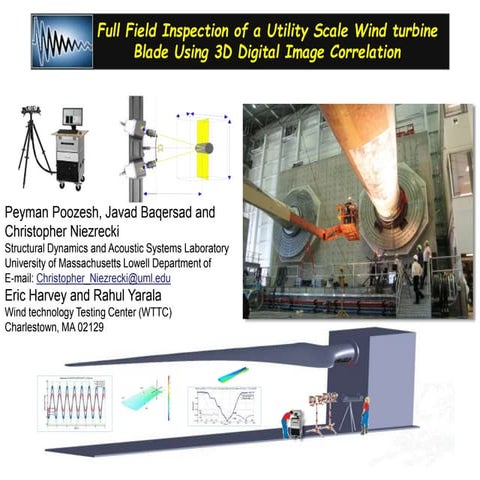 Full-field inspection of utility scale wind turbine blade | PPTX