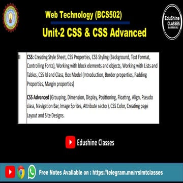Html & Css presentation | PPT