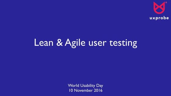 Integrating Lean UX approaches for Agile Scrum Environments | PPT