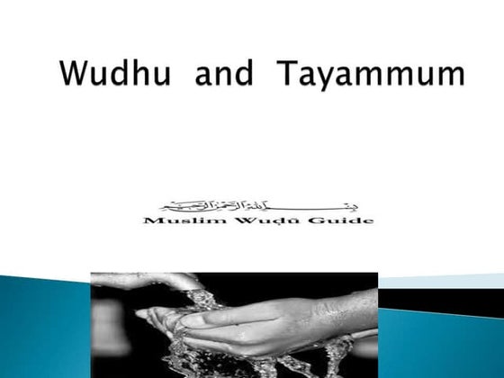 The verse of tayammum | PPT