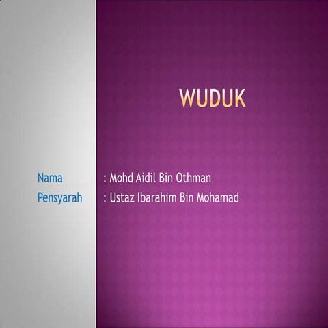 Wuduk | PPTX