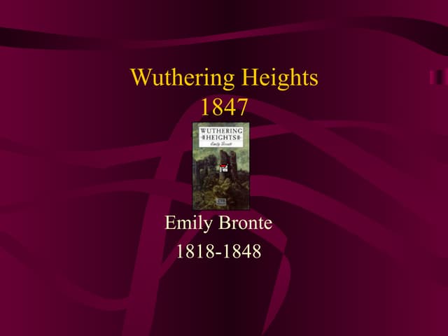 Wuthering Heights Overview | PPTX