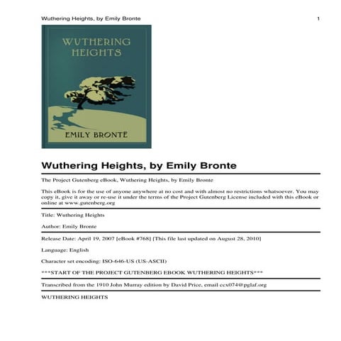 Wuthering Heights | PDF
