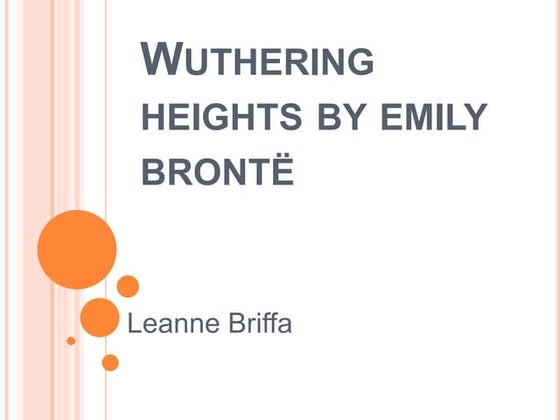 Wuthering heights | DOCX | Fiction | Books and Literature