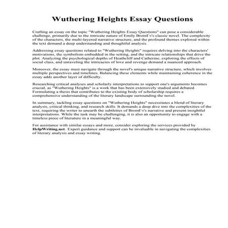 Wuthering Heights Essay Questions.pdf