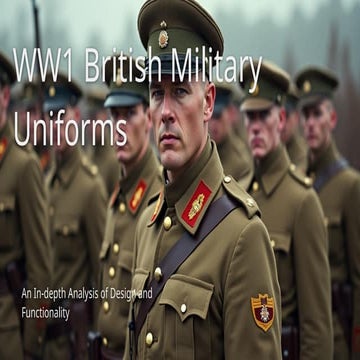 WW1 British Military Uniforms: A Comprehensive Guide | PPT