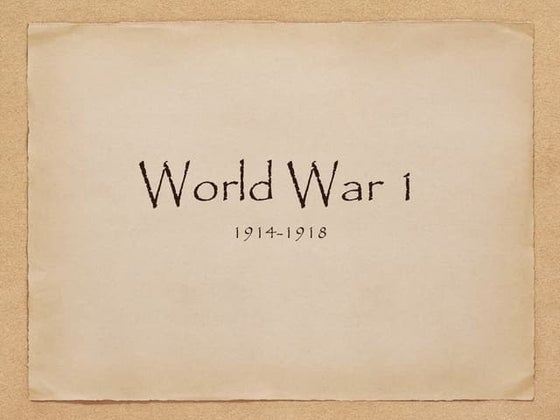 Causes of ww1 | PPTX