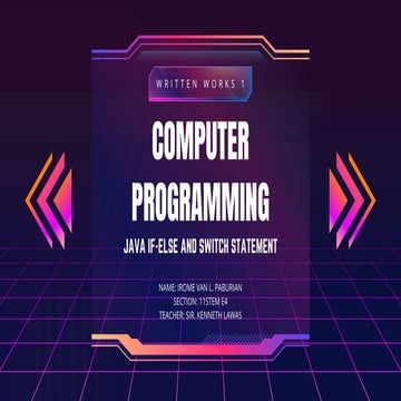 Computer Programming 1 Computer Programmingcomputer Programmingcomputer 3147
