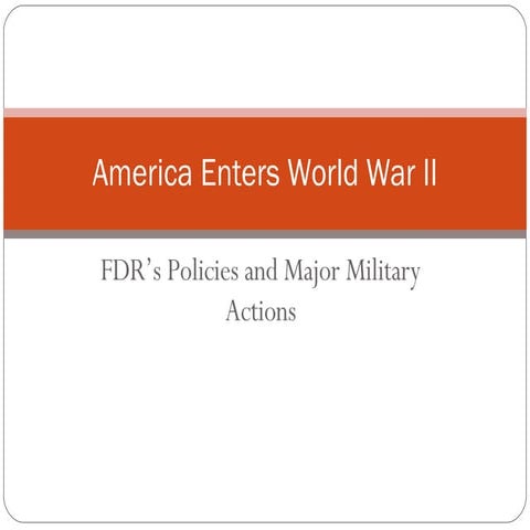 America And WW2 | PPT