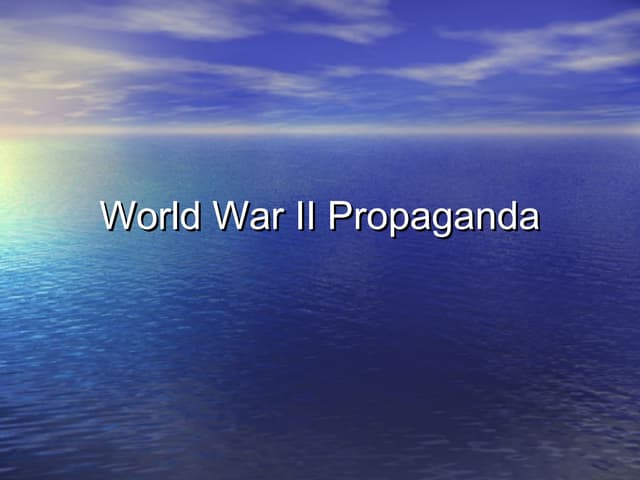 Symbols & icons of WWII | PPTX